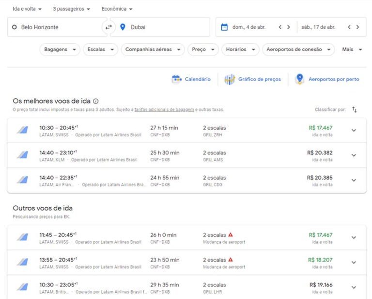 Google Flights: site para pesquisar voos baratos - D&D Mundo Afora